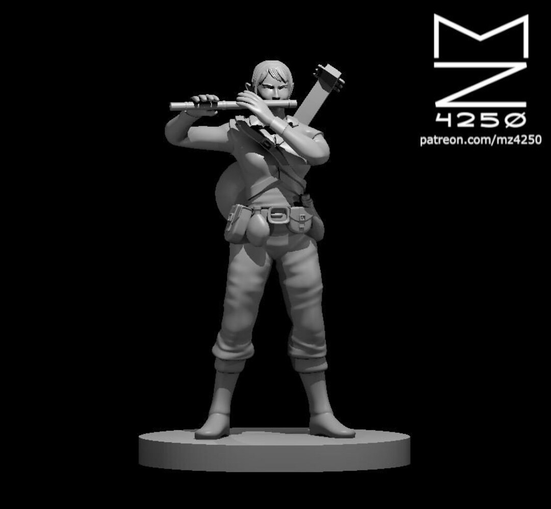 Elf and Half Elf Bards Tabletop Miniature - Etsy
