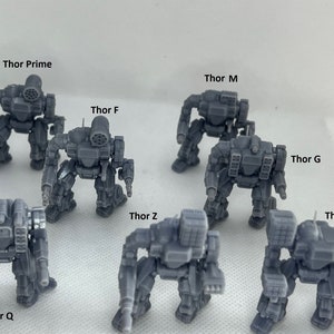 Battletech Thor Mech Tabletop Miniature Variants - Etsy