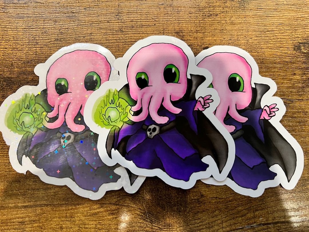 Cute Mindflayer Sticker | Illithid | Cute | Stickers - Etsy