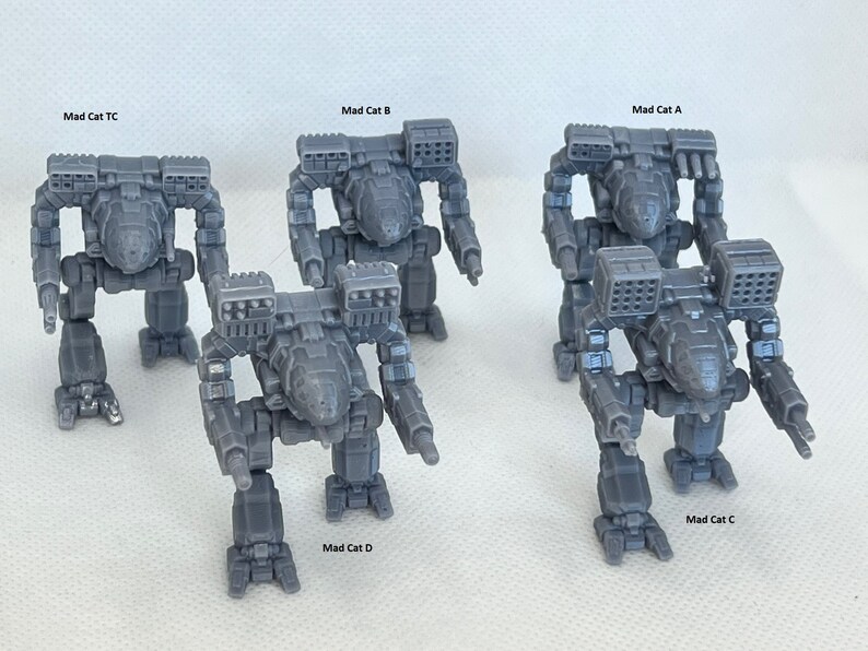 Battletech Mad Cat Mech Tabletop Miniature variants - Etsy