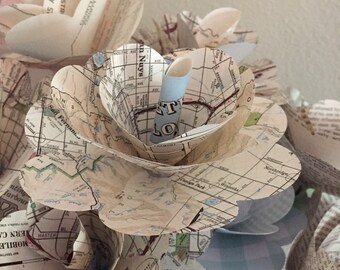 Map flowers | Etsy