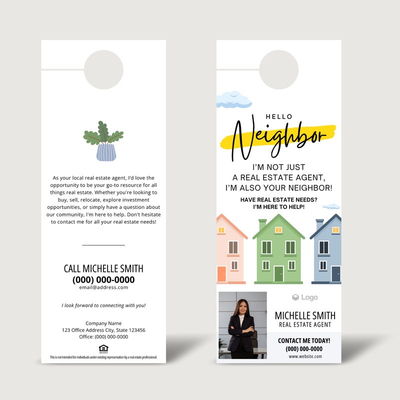 Realtor Door Hanger - Etsy