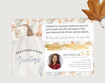 SET of Happy Fall Real Estate Mailers With Envelopes - Etsy