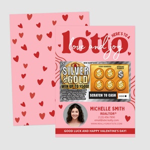 Printed Valentine's Day Lotto Cards - Real Estate, Insurance, Mortgage ...
