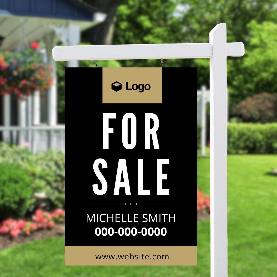 Custom Real Estate Yard Sign With FREE Shipping - for Sale - Ultra ...