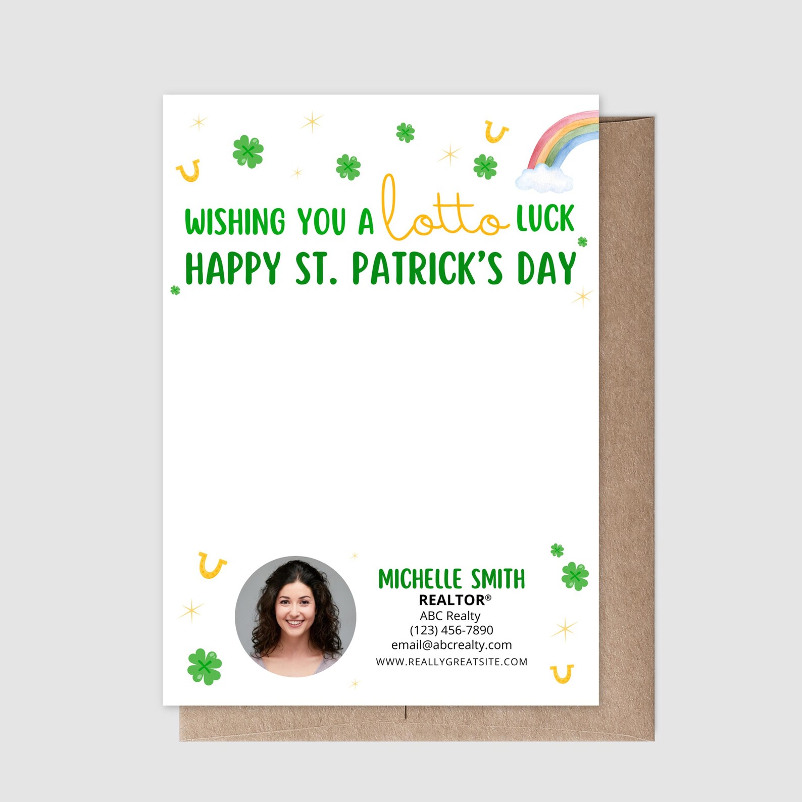 Printed Wishing You A Lotto Luck - Real Estate, Insurance, Mortgage ...
