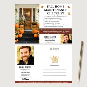 Printed Fall Real Estate Postcards - Personalized Fall Real Estate ...