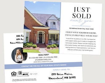 Just Sold Postcard Real Estate Postcard Realtor Postcard - Etsy