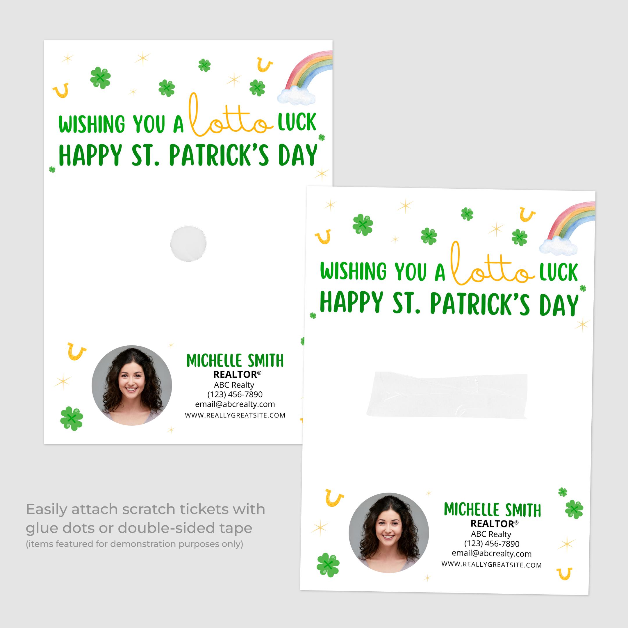 Printed Wishing You A Lotto Luck - Real Estate, Insurance, Mortgage ...
