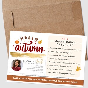 Printed Fall Home Maintenance Real Estate Postcards - Etsy