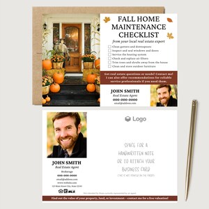 Printed Fall Real Estate Postcards - Personalized Fall Real Estate ...