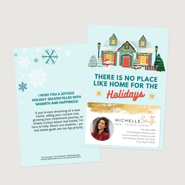 Realtor Christmas Cards - Etsy