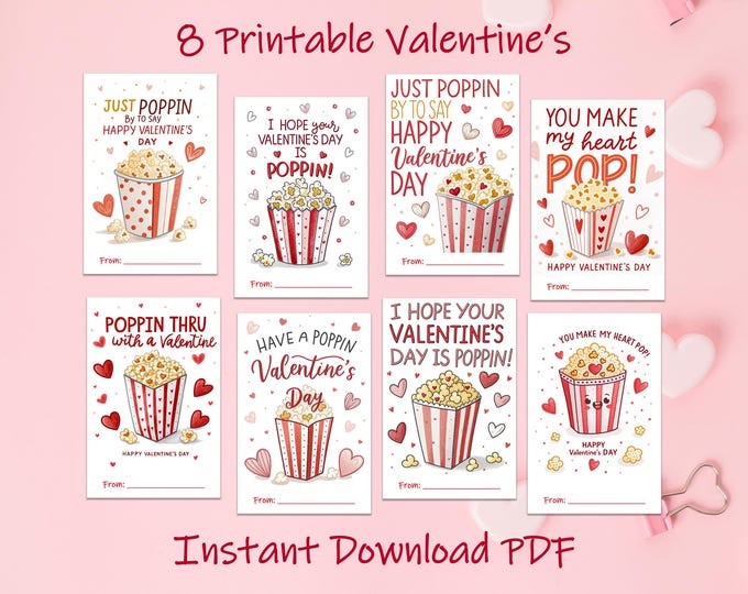 I'm so Happy You Popped Into My Life Popcorn Food Pun Love Anniversary ...