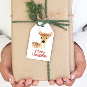 Cute Animal Printable Christmas Gift Tags, Penguin, Polar Bear, Dog ...