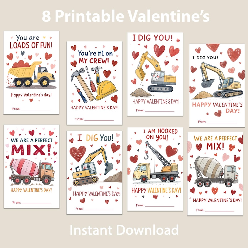 Valentine Cat Digital - Etsy