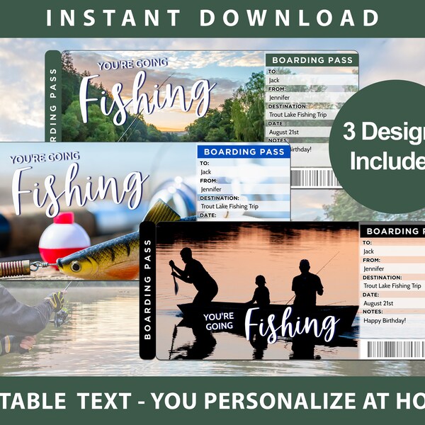 Fishing Certificate Template - Etsy