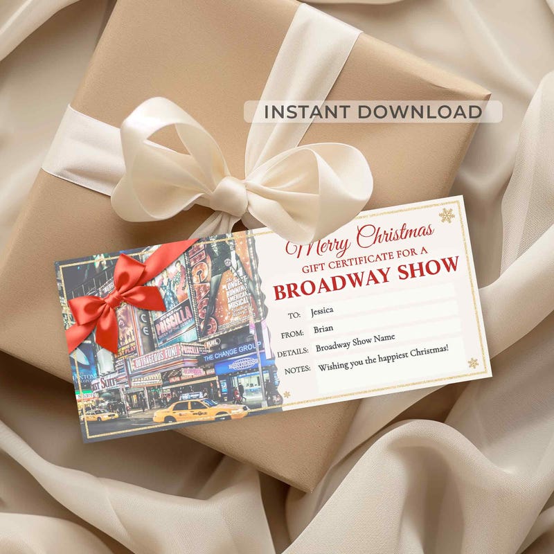 Theatre Show Gift Card - 60+ Gift Ideas for 2026
