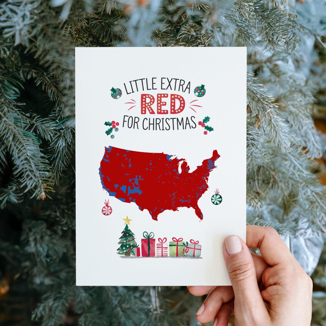 Printable Merry Christmas America, Republican Christmas Card, Trump ...