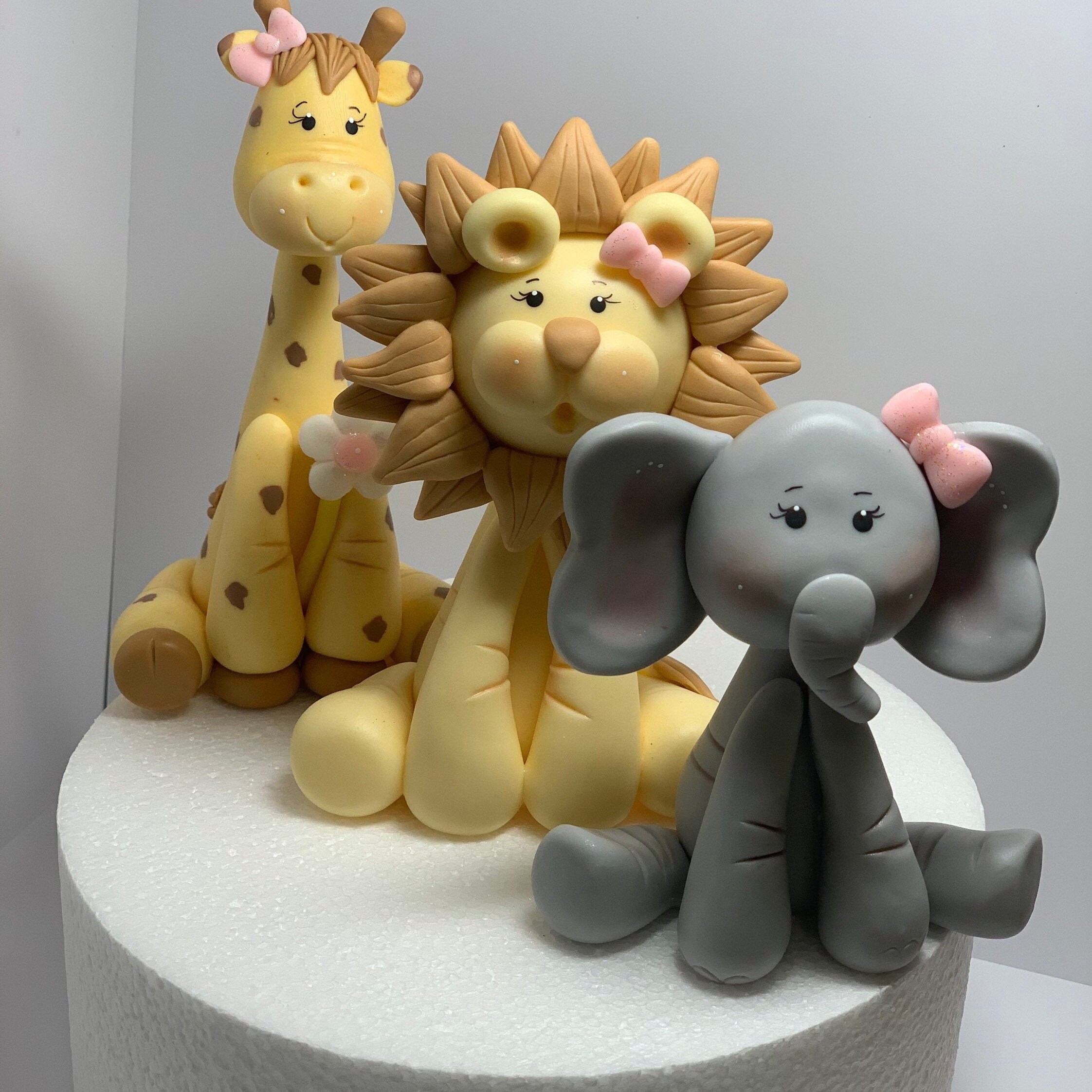 Lion Cake Topper Baby Lion Cake Topper Jungle Safari Animals - Etsy