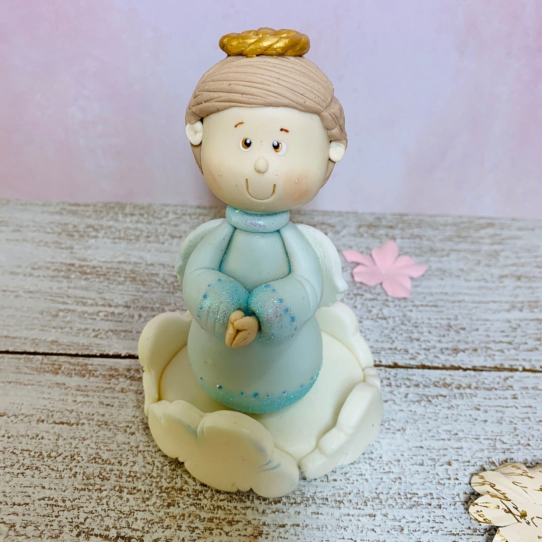 Angel cake topper , Angels Boy, Angel decoraciones - Etsy España