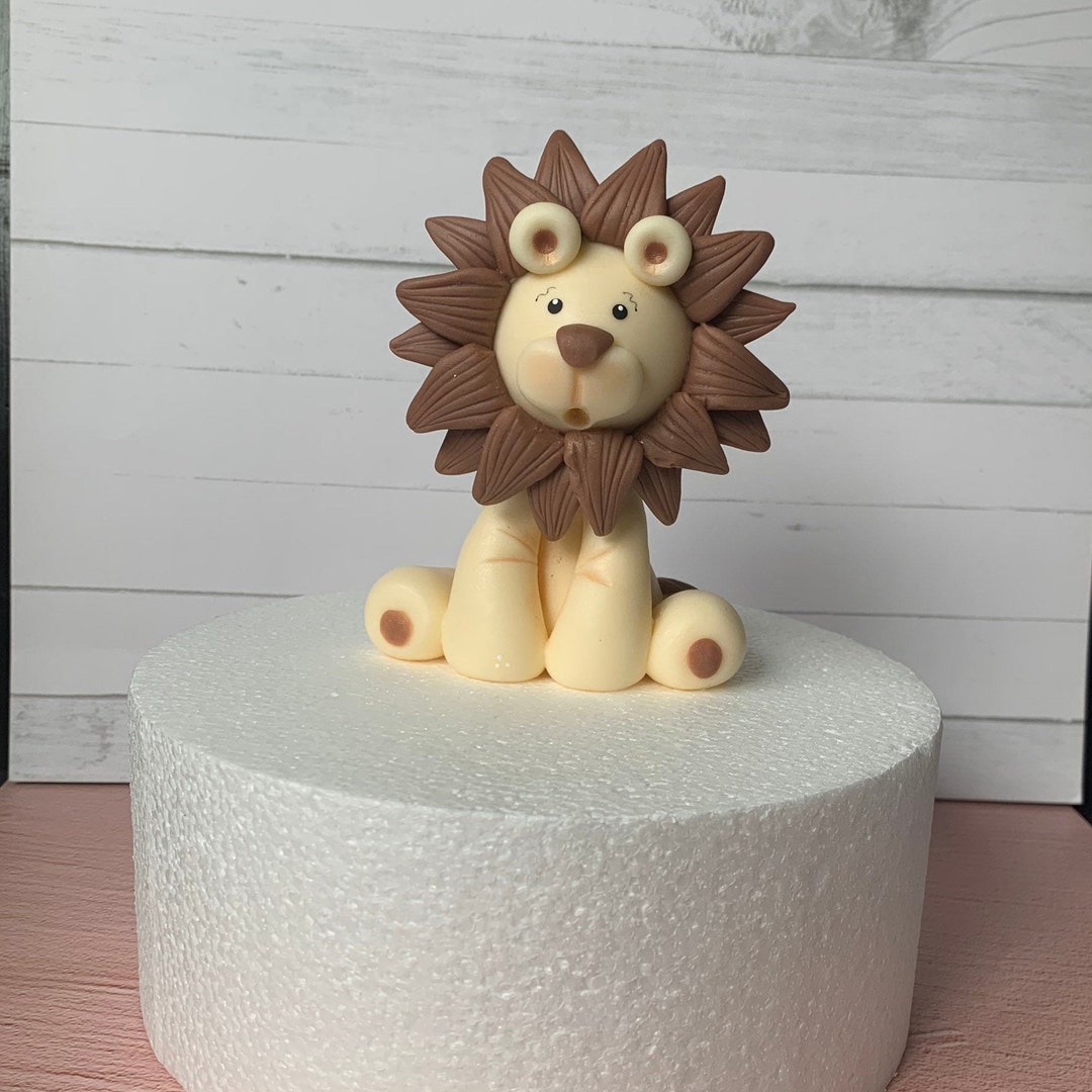 Lion Cake Topper, Baby Lion Cake Topper, Jungle Safari Animals Party ...