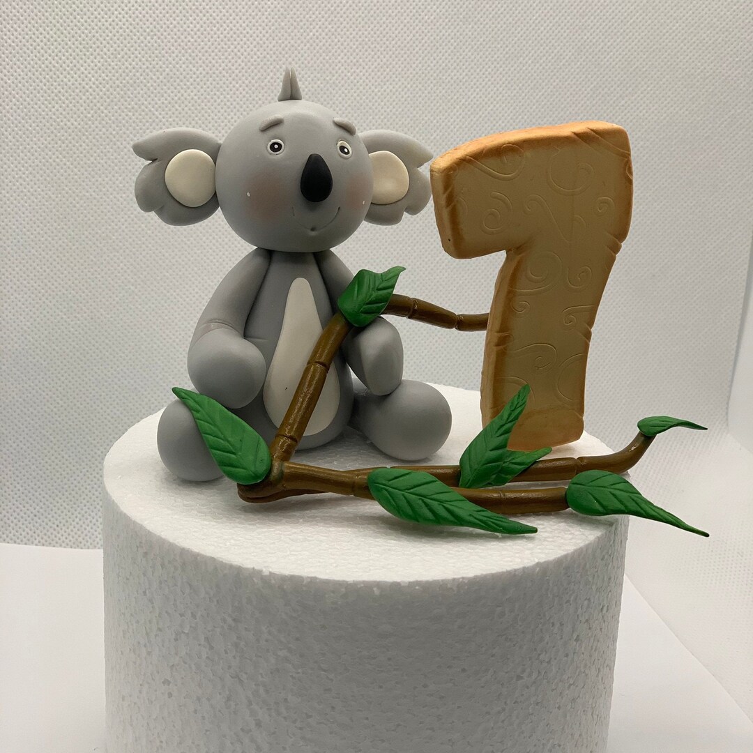 Koala Cake Toppers, Koala Birthday, Koala Baby Shower, Koala ...