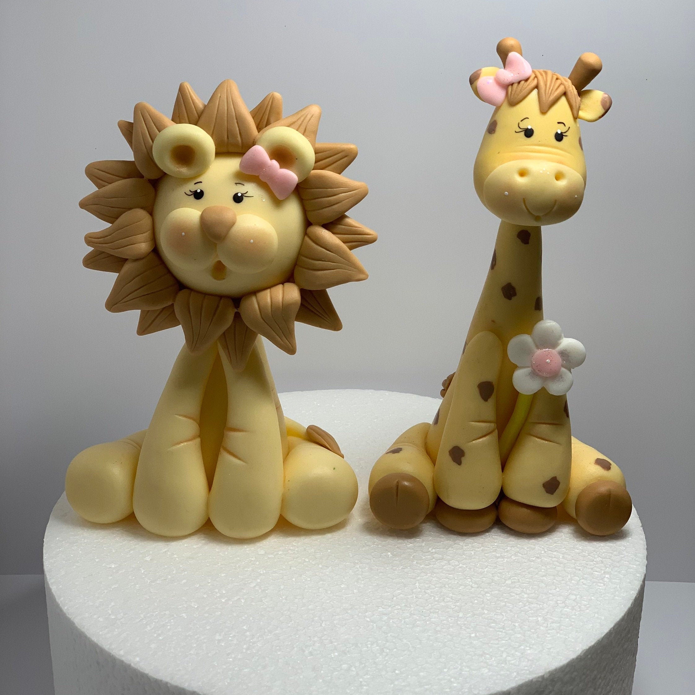 Lion Cake Topper Baby Lion Cake Topper Jungle Safari Animals - Etsy