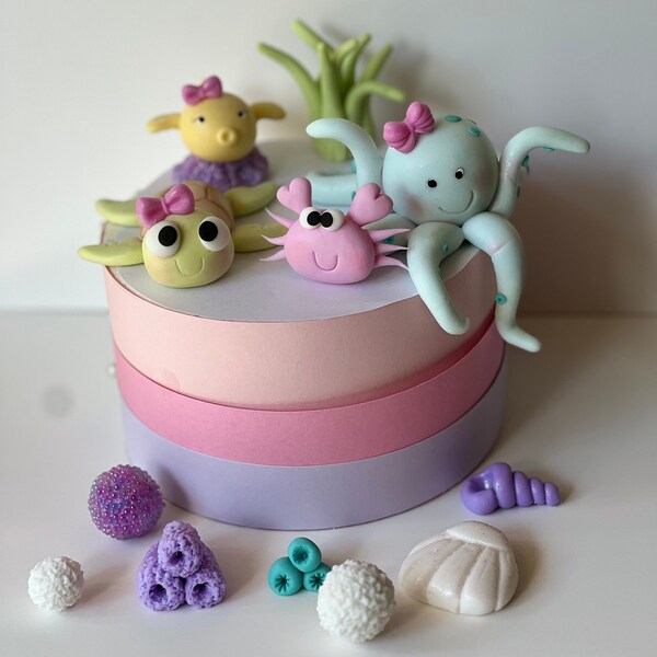 Sea Cake Topper - Etsy