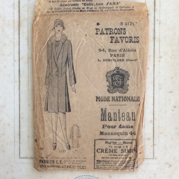 Vintage French Pattern | Etsy