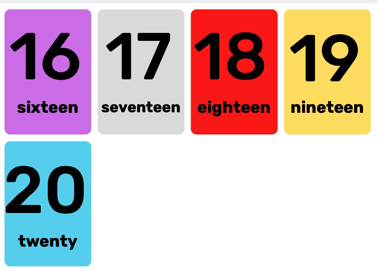 Printable Number Flash Cards/baby Flashcards/homeschool Flashcards - Etsy