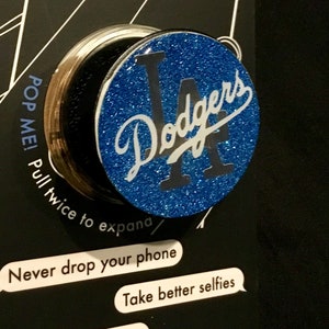 LA Dodgers Glitter Blue Popsocket Decal | Etsy