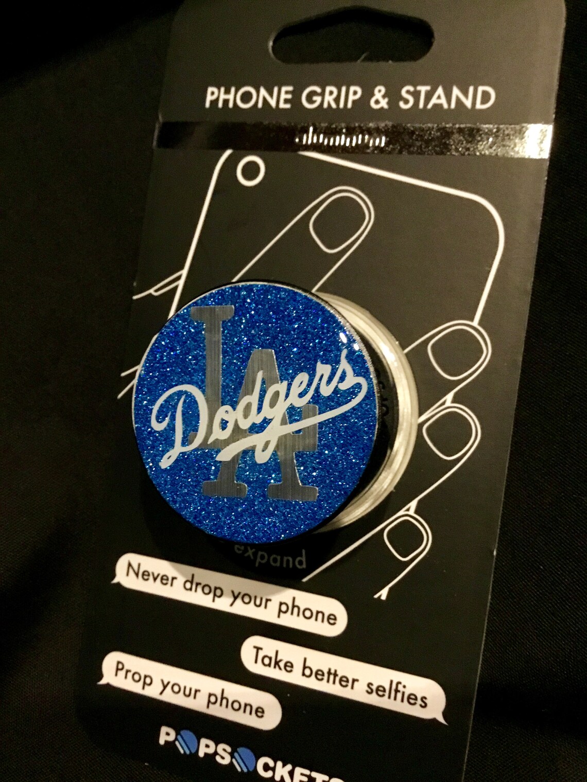 LA Dodgers Glitter Blue Popsocket Decal | Etsy