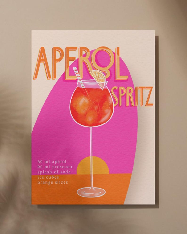 APEROL SPRITZ Digital Download, Italy Poster, Wall Decor Digital ...