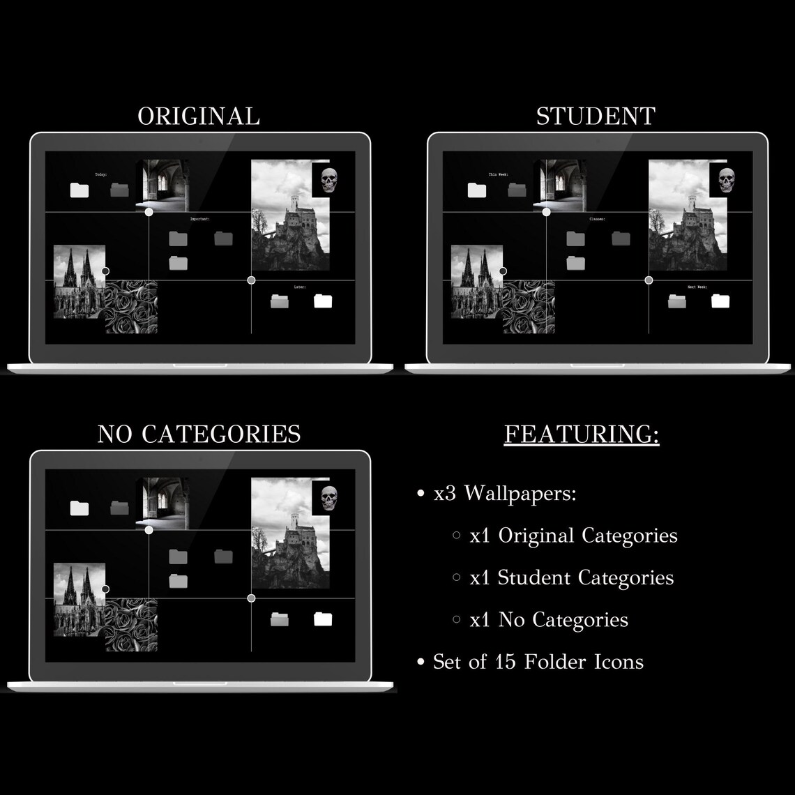 Forgotten Realm | Themed Desktop Organizer Wallpaper & Folder Icons Set ...