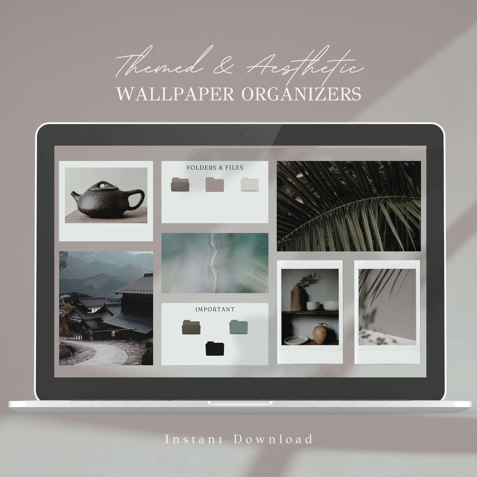 Serenity Desktop Wallpaper Organizer & Folder Icons (digital Download ...