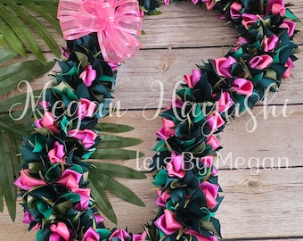 Ribbon Lei, Flower Ribbon Lei, Graduation Lei, Girls Graduation Lei ...