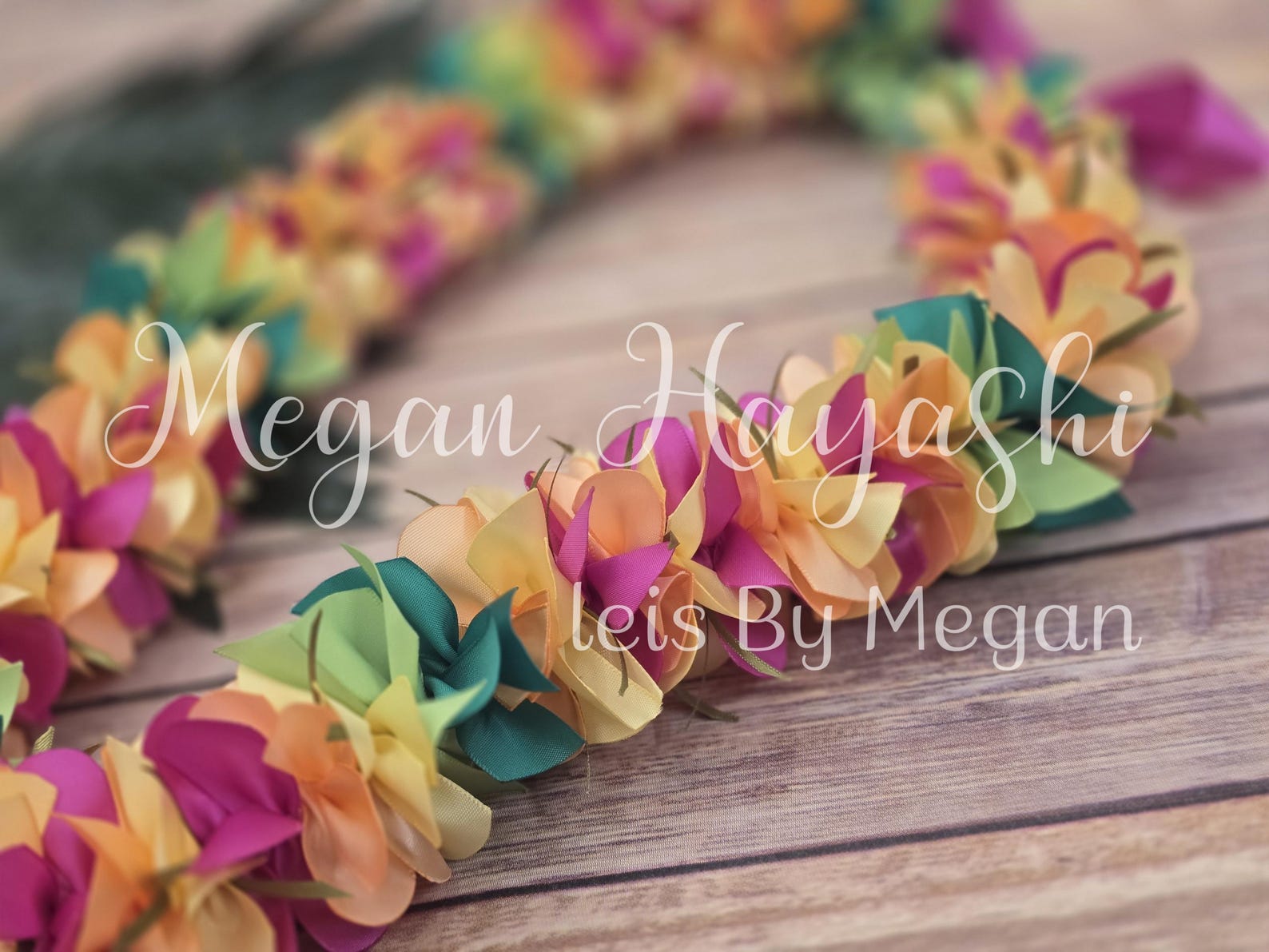 Colorful Ribbon Flower Lei, Graduation Gift Tag - Etsy