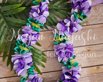 Ribbon Lei, Flower Ribbon Lei, Graduation Lei, Girls Graduation Lei ...