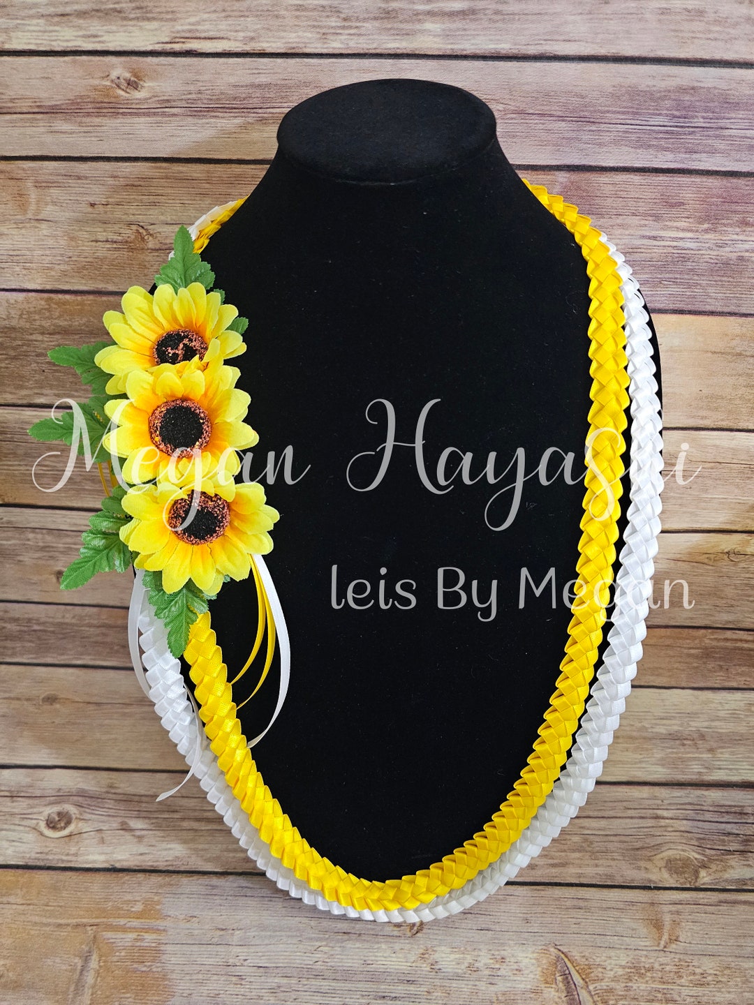 Ribbon Lei, Sunflower Lei, Graduation Lei, Girls Graduation Lei ...