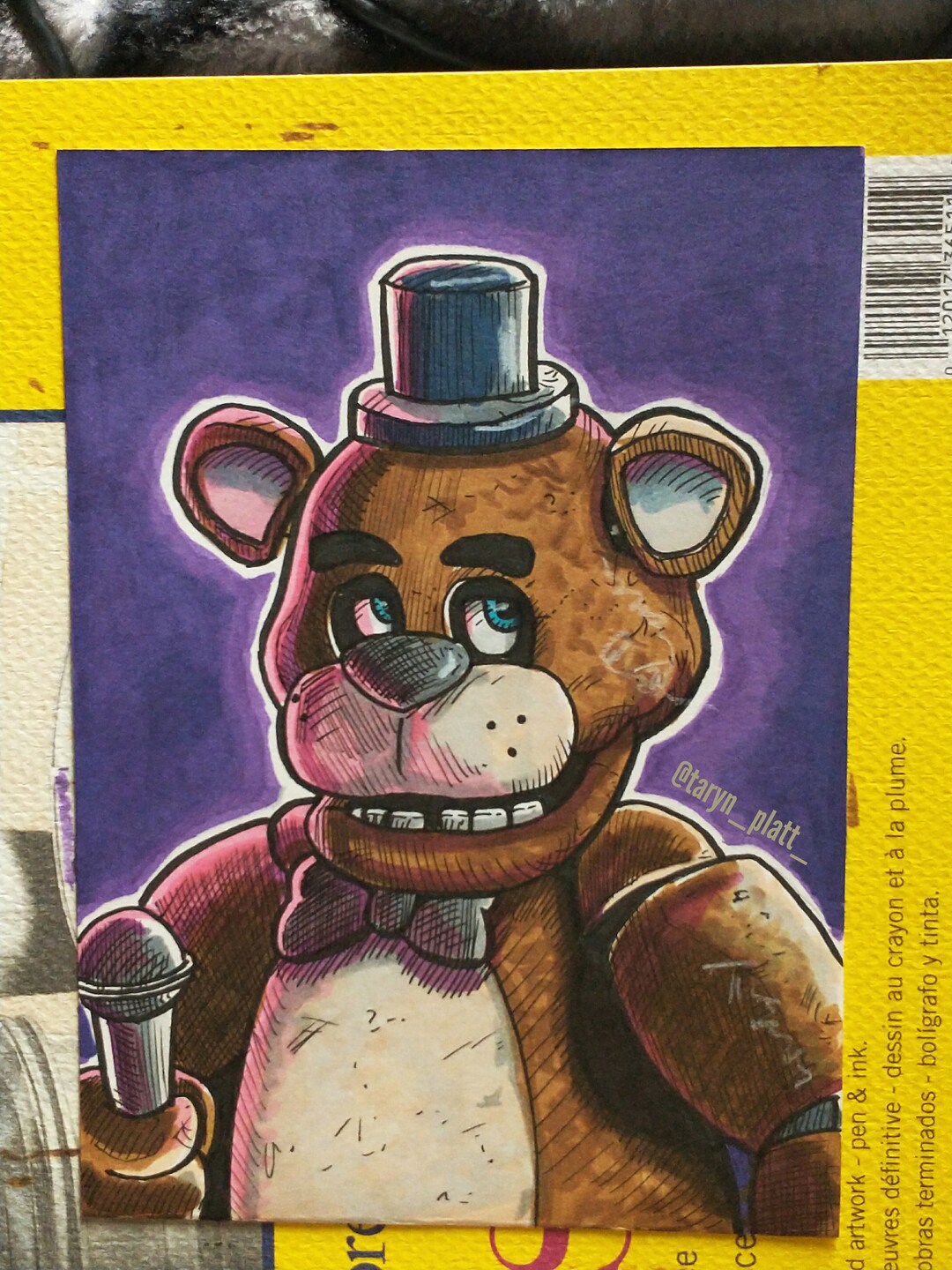 ORIGINAL ART Freddy Ink Illustration Fanart - Etsy