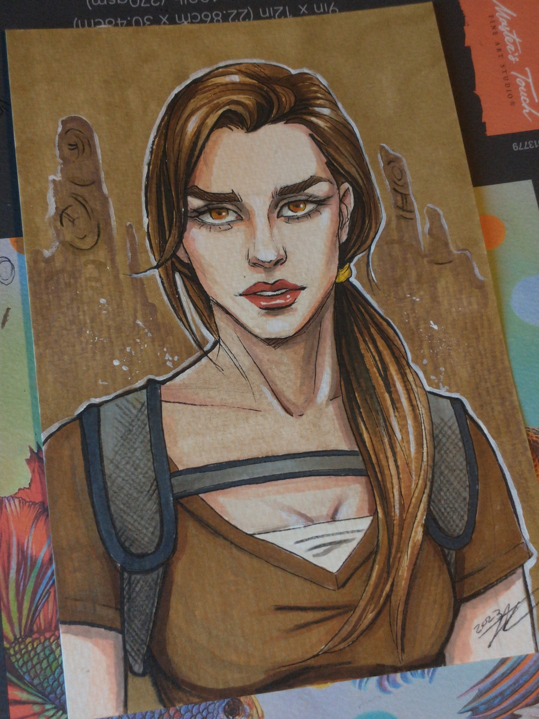 ORIGINAL ART Tomb Raider Legend Lara Croft Ink Illustration Drawing - Etsy