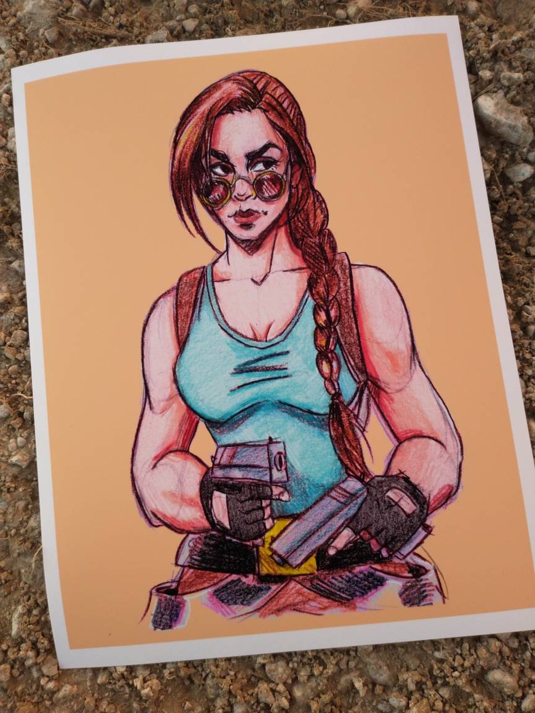 Classic Lara Croft Tomb Raider Art Print Poster - Etsy
