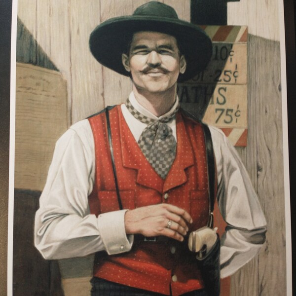 Doc Holliday Portrait - Etsy