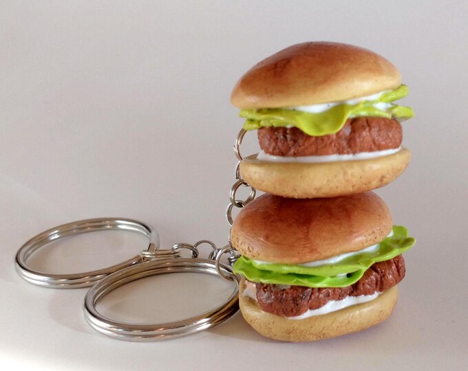 Handmade Realistic Miniature Polymer Clay Chicken Sandwich Charm ...