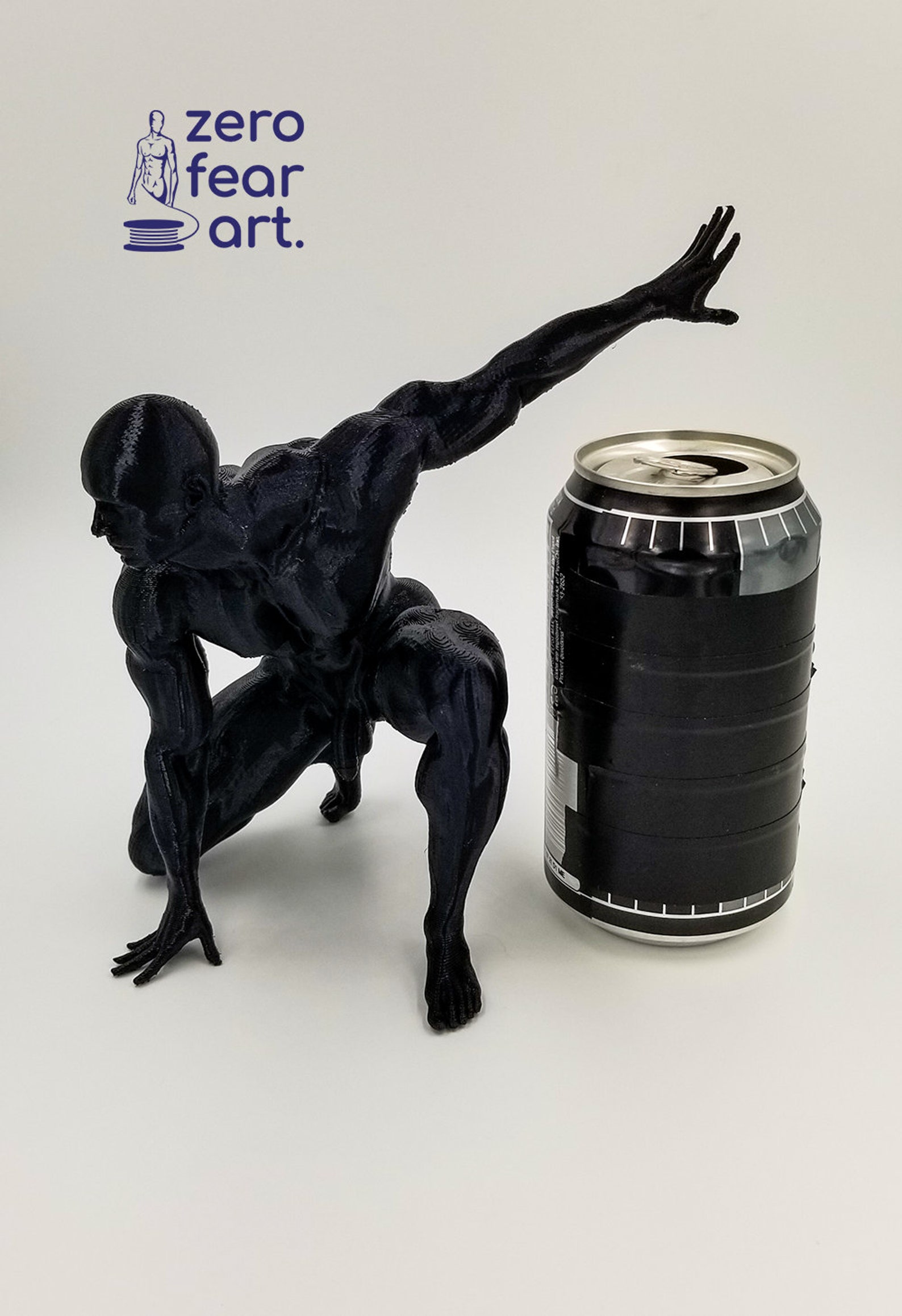 3D Printable Naked Man in a Superhero Pose! // STL FILE // MM50 - Etsy