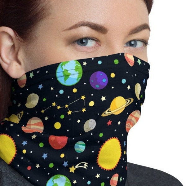 Solar System Face Mask - Etsy