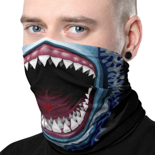Shark Face Mask - Etsy