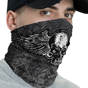 Biker Face Mask - Neck Gaiter, Headwear, Facemask, Headband Motorist ...