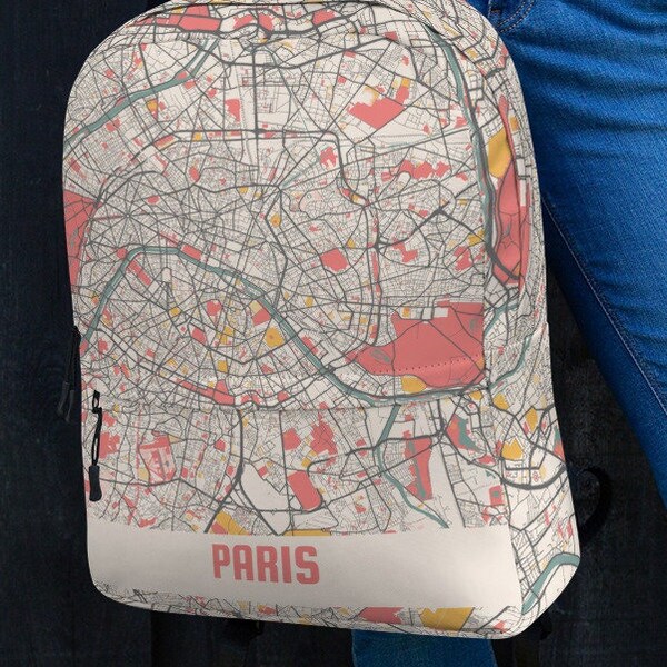 Map Backpack - Etsy