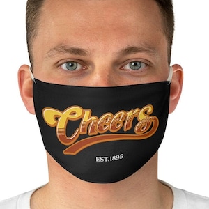 Cheers Face Mask, Retro TV Show, 80's TV Comedy Series, Vintage ...